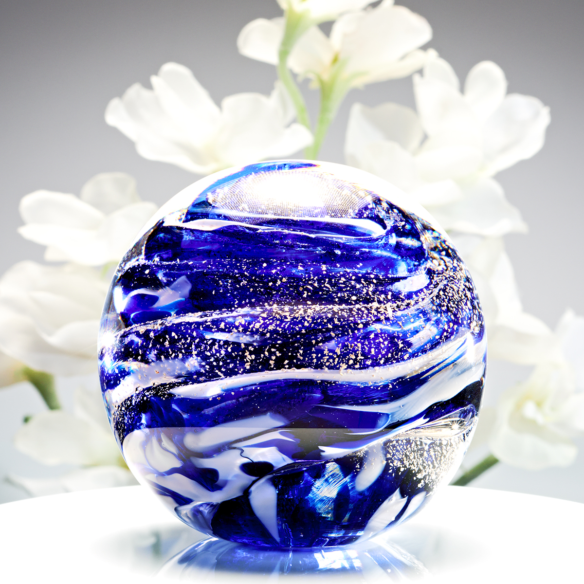 Cremation Ashes Glass Paperweights